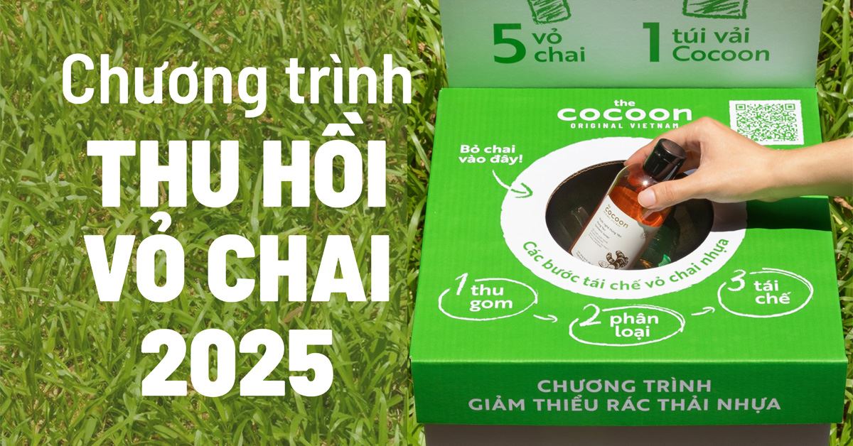 Thu hồi vỏ chai - Cùng Cocoon và Nhà thuốc An Khang sống xanh